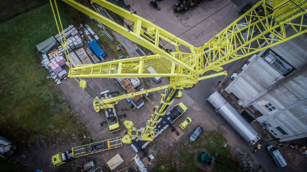 Der erste Einsatz mit dem LTM1450 8.1 in Lindlar bei Eurolat. - Ley Krane